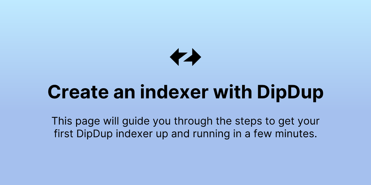 Create an indexer with DipDup - ZKsync Community Code