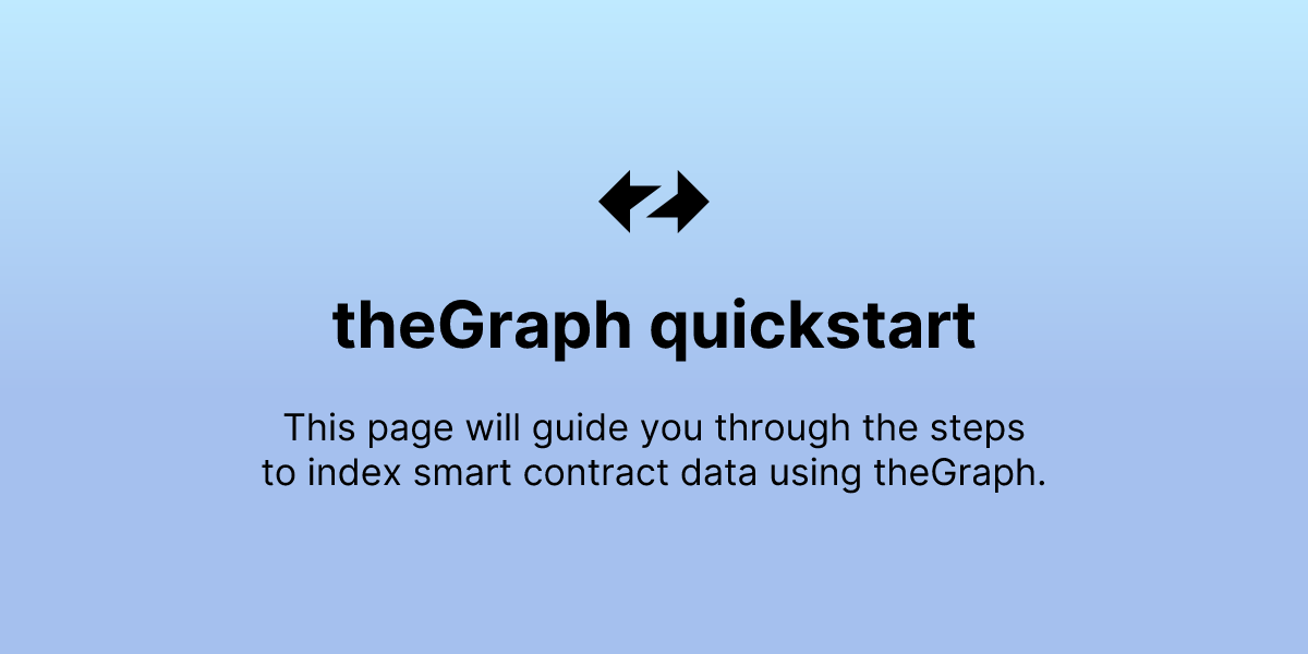 theGraph quickstart - ZKsync Community Code