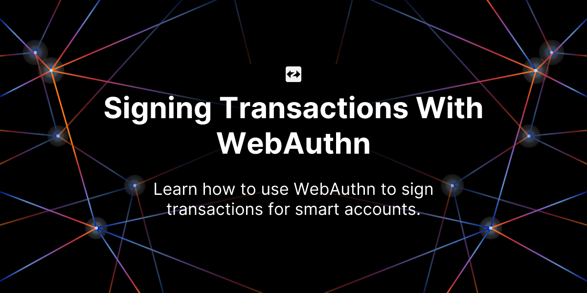 Signing Transactions With Webauthn Zksync Community Code
